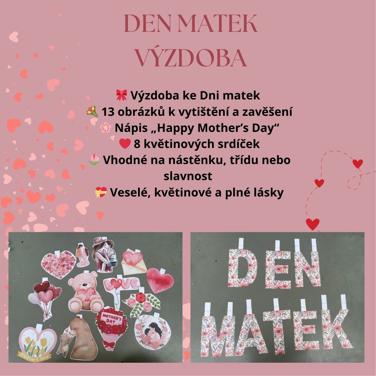🎀 Den matek výzdoba 🌸 - Nezařazené k předmětu | UčiteléUčitelům.cz